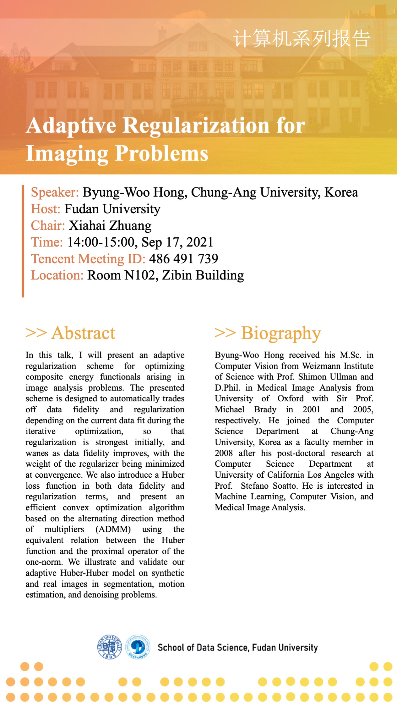 Adaptive Regularization for Imaging Problems