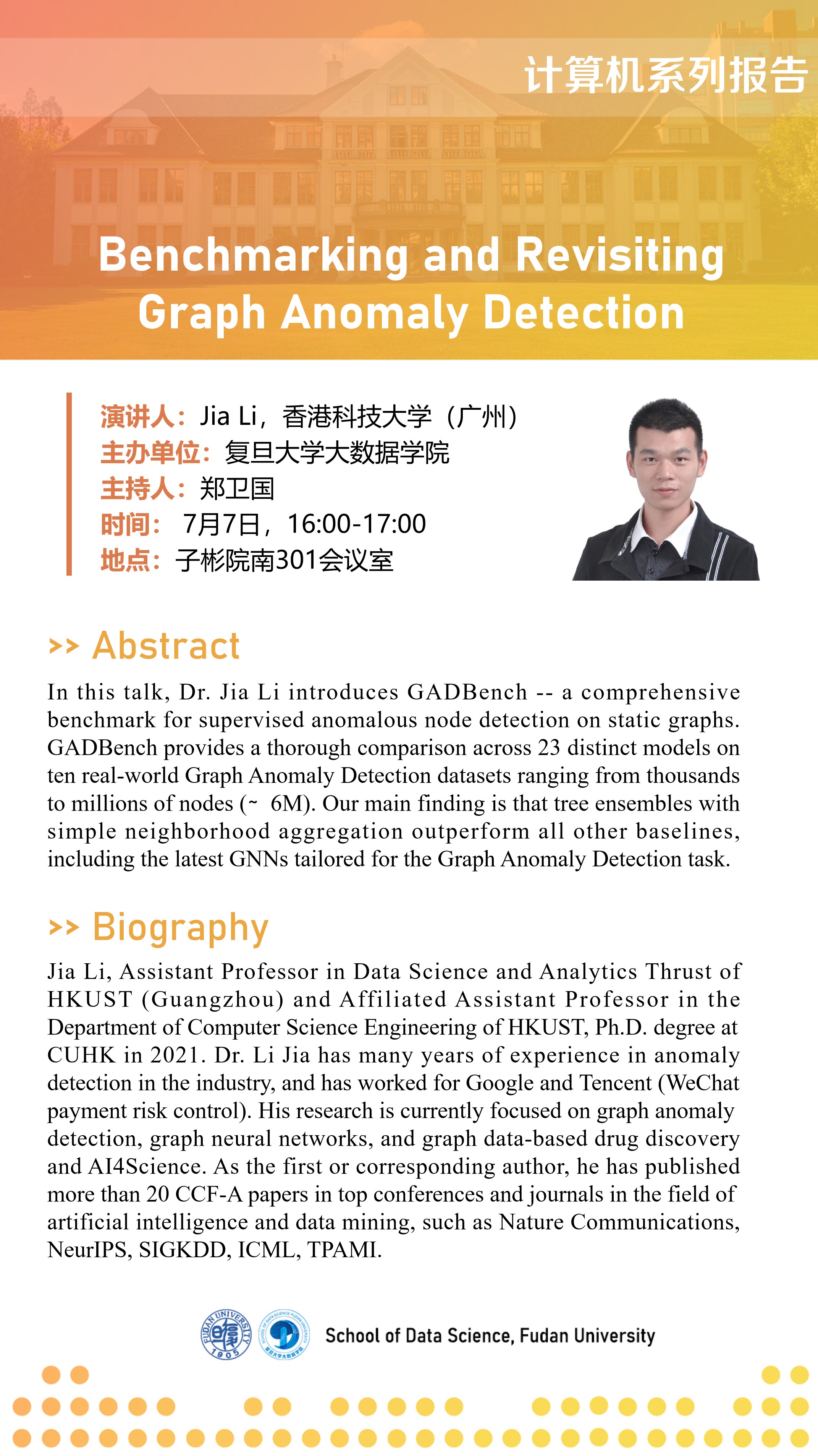 Benchmarking and Revisiting Graph Anomaly Detection