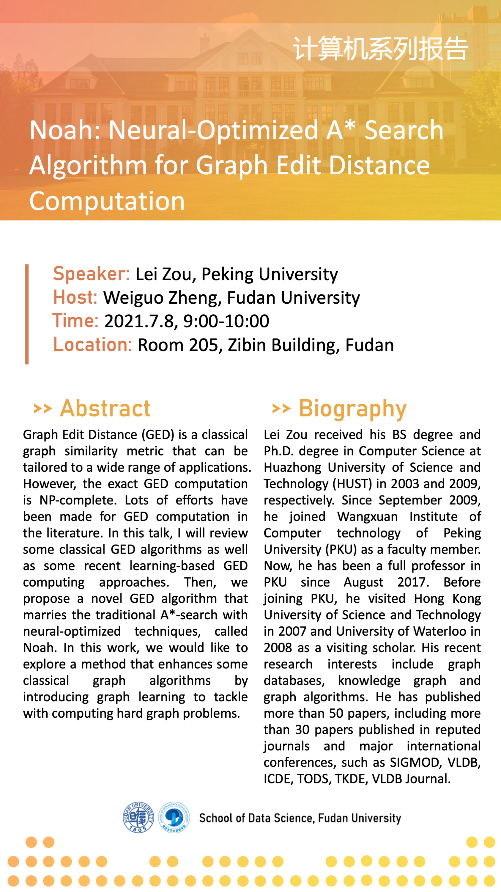 Noah: Neural-Optimized A* Search Algorithm for Graph Edit Distance ...